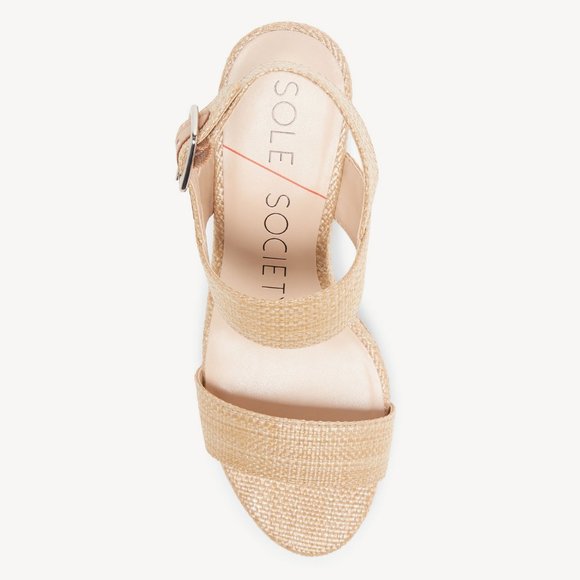 Sole Society | Shoes | Sole Society Cimmie Woven Platform Wedge Sandal ...